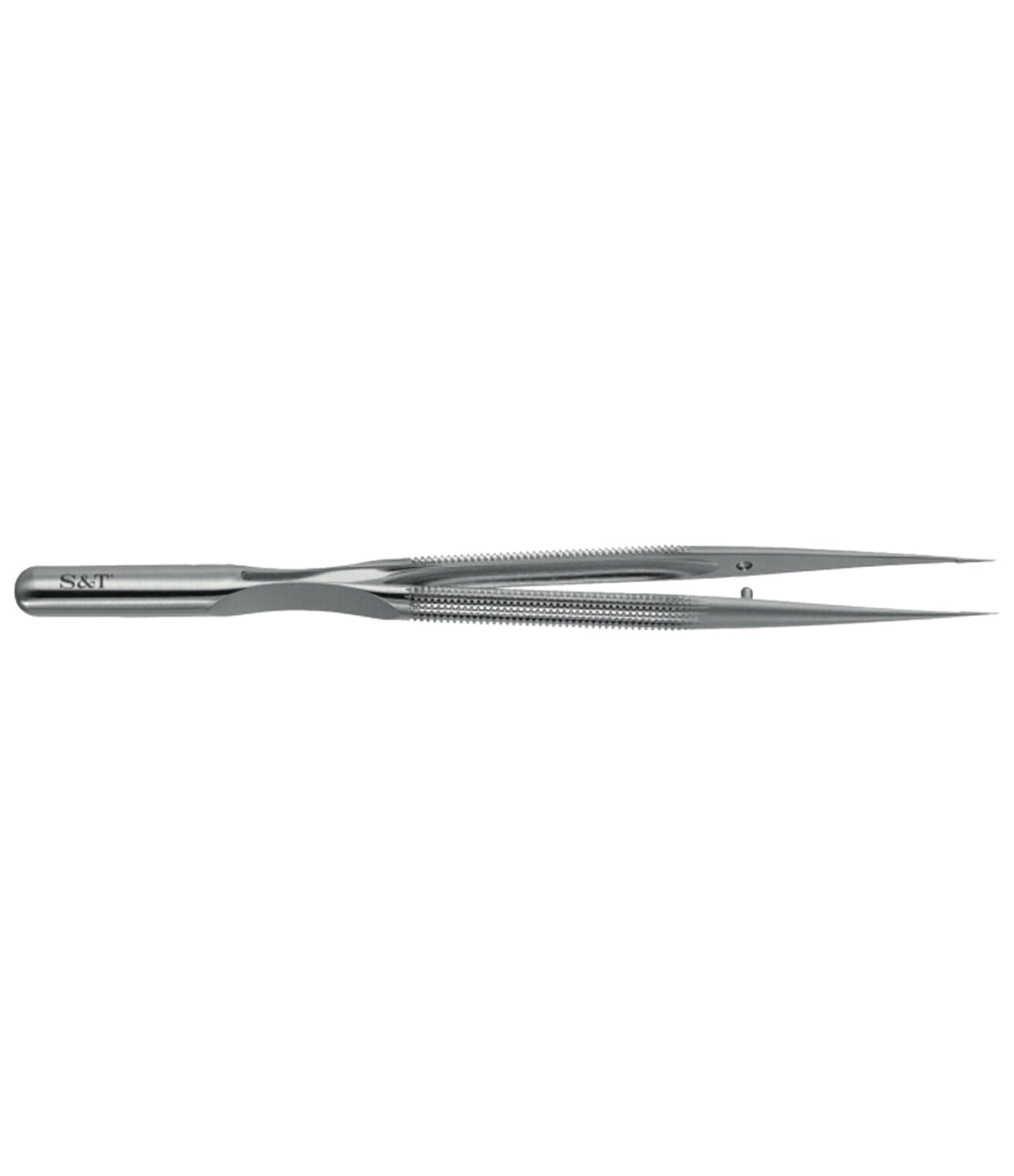 S&T Forceps Round handle, 15 cm long, straight with platform (00165 ...