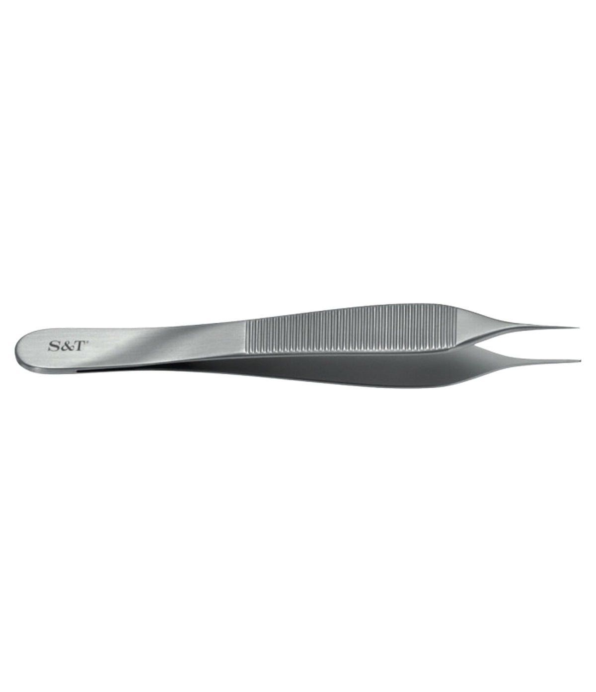 S&T Fixation Forceps 12 cm long, straight, standard teeth hight 0.2 mm ...