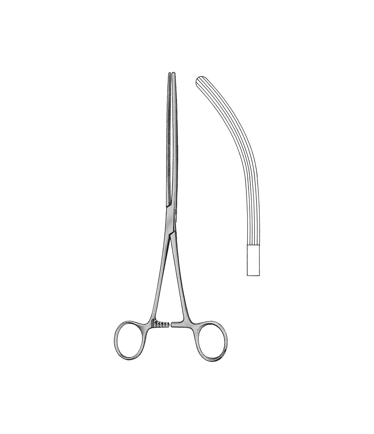 Mayo-Robson Stomach and Intestinal Clamp Forceps — Stark Medical Pty Ltd