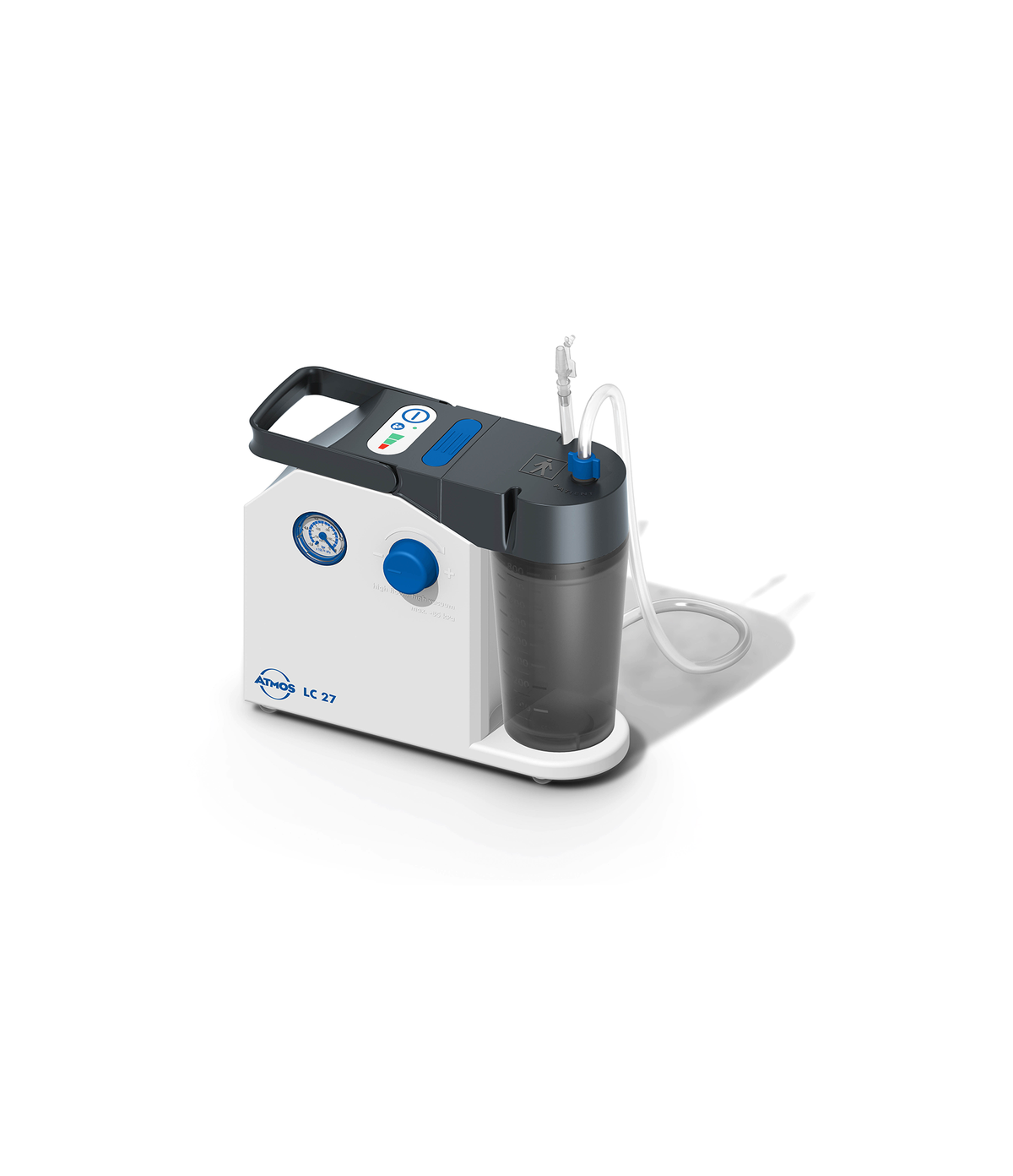 Atmos Medical LC27 Portable Suction Pump - 27 L/min — Stark Medical Pty Ltd