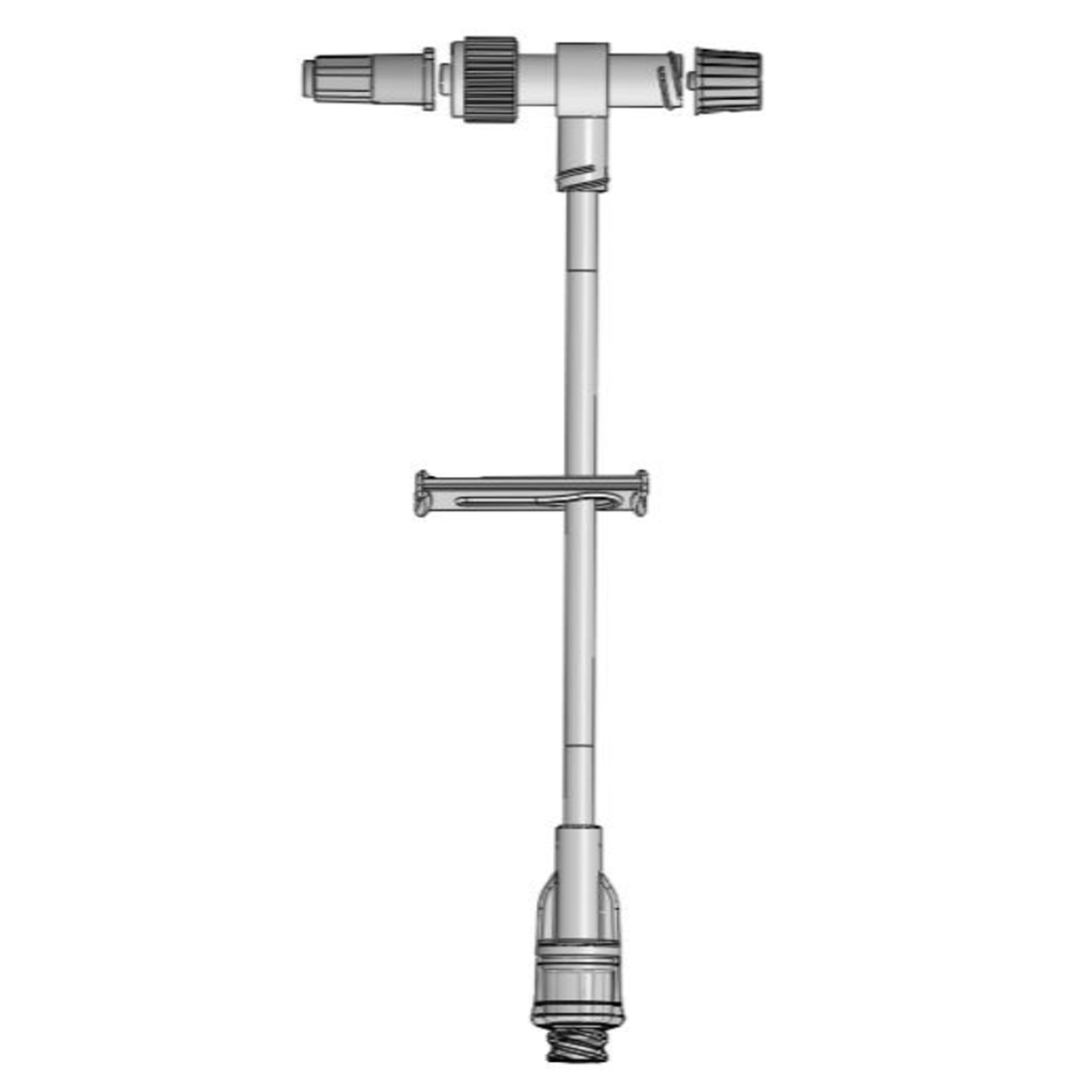 FlowArt Wide Bore Needle Free Connector with T Extension Set — Stark ...